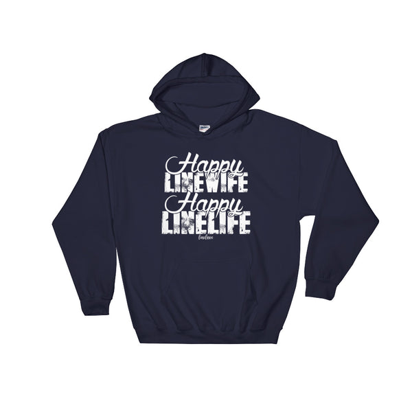 Happy Linewife Happy Linelife Lineman's Wife Hoodie – Line Love Co